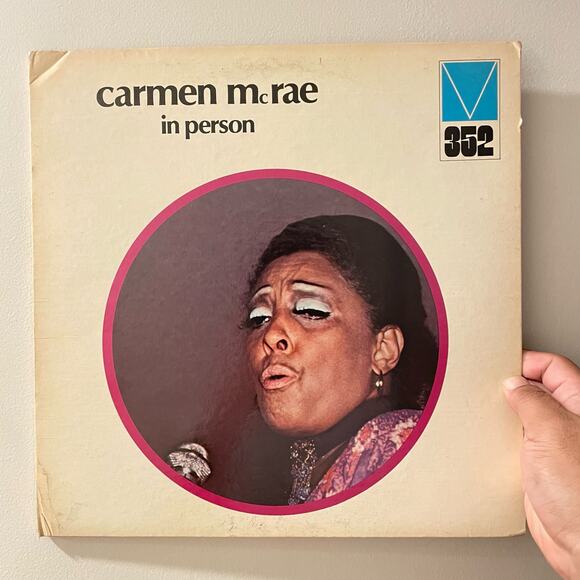 Mainstream | Media | Carmen Mcrae In Person Lp Vintage Vinyl Record ...